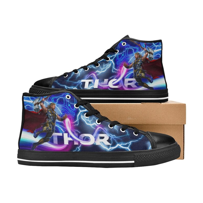 Thor High Top Canvas Shoes Custom Sneakers - Etsy