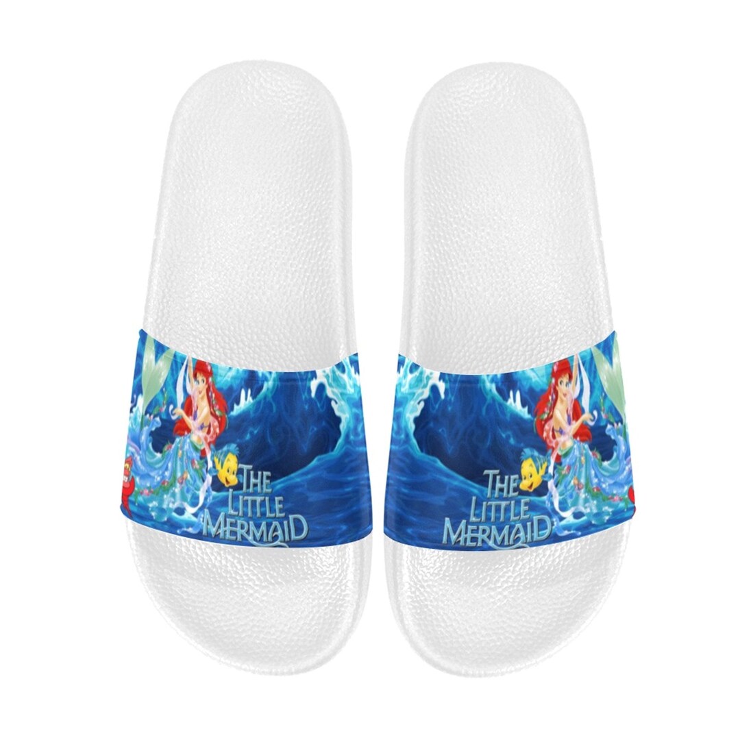 The Little Mermaid Custom Slide Sandals Custom Unisex - Etsy