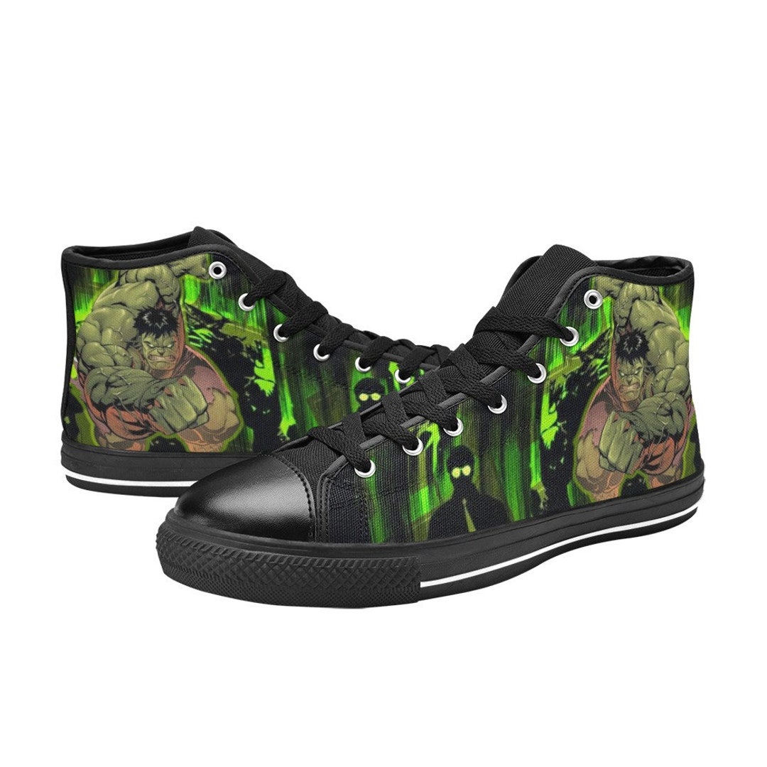 Hulk High Top Canvas Shoes Custom Design - Etsy