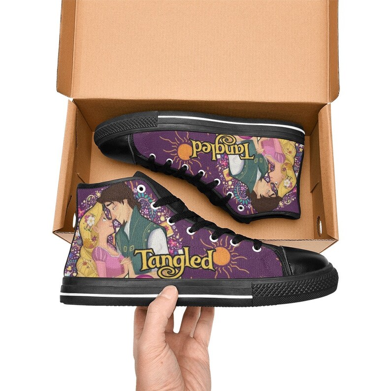 Rapunzel Tangled High Top Canvas Shoes Custom - Etsy
