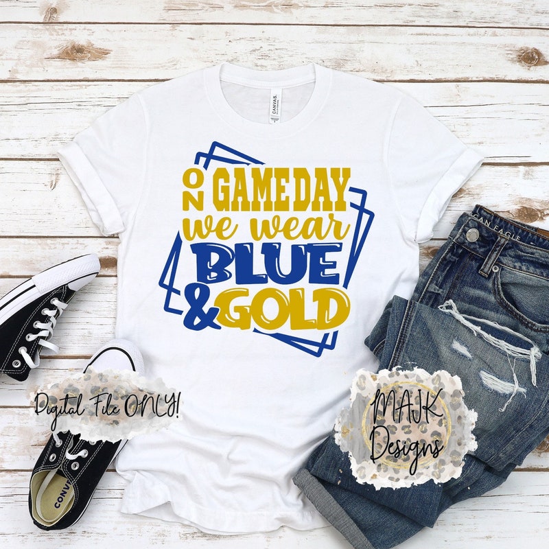 Game Day We Wear Blue - Etsy