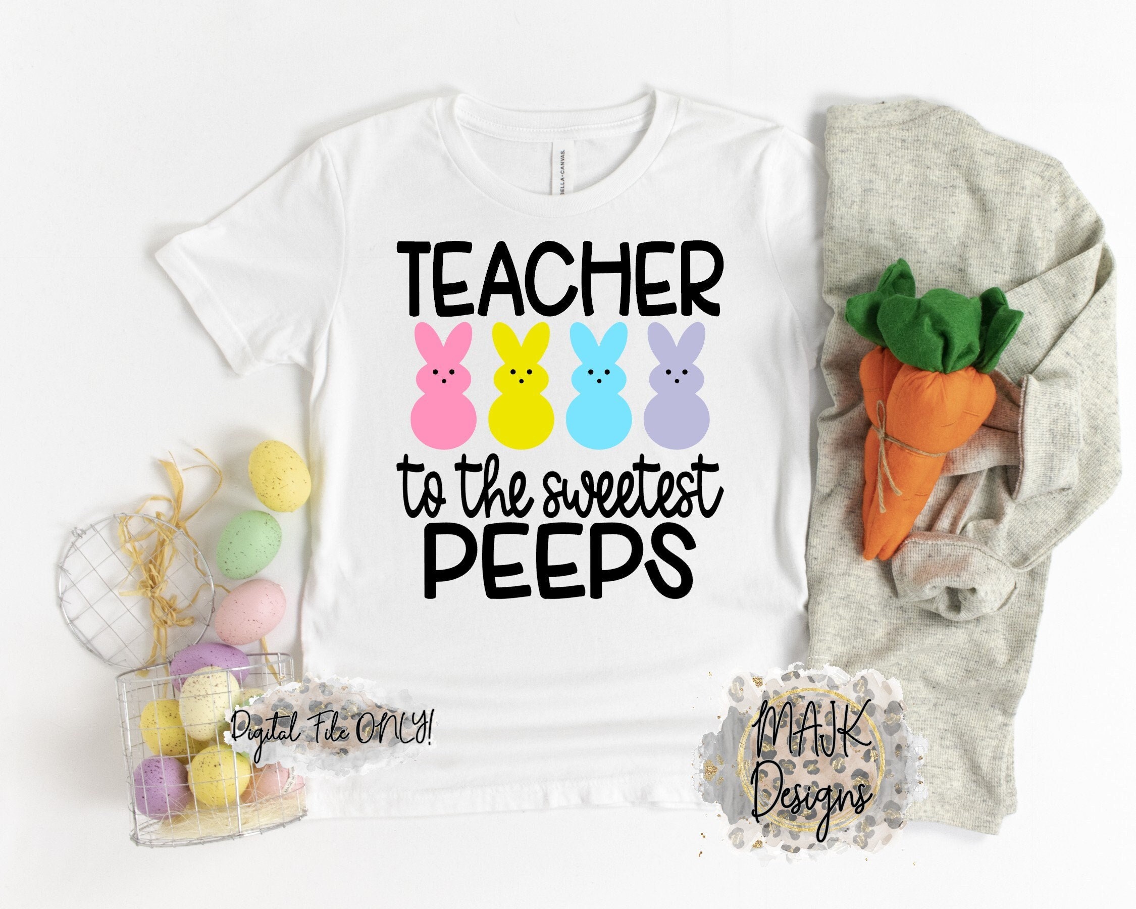 Teacher to the Sweetest Peeps SVG / Teacher SVG / Easter - Etsy