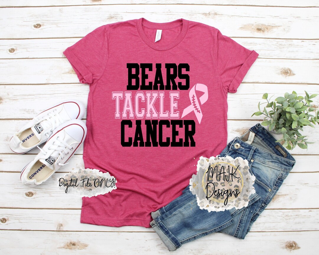 Bears SVG / Bears Mascot SVG / Bears Tackle Cancer / Bears Cancer Svg ...