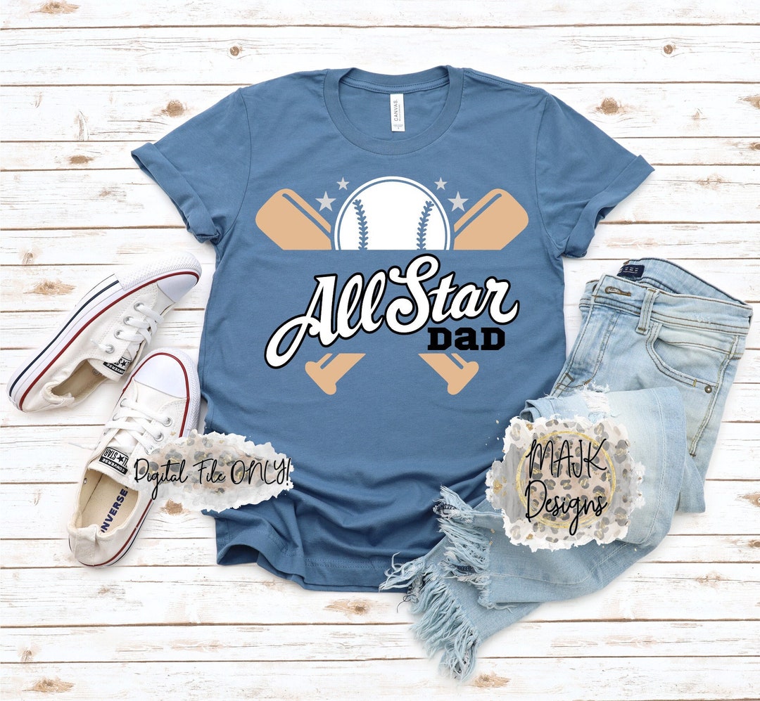 Baseball SVG / Baseball All Star Dad SVG / All Star Baseball SVG ...