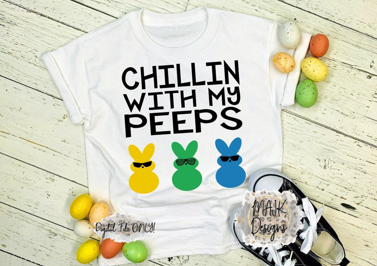 Chillin With My Peeps SVG / Easter SVG / Peeps Svg / Peeps - Etsy