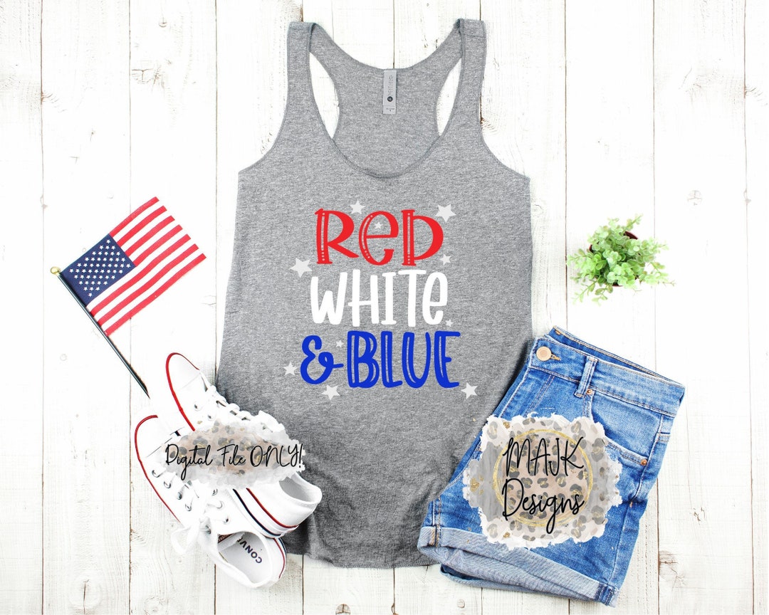 Red White and Blue SVG / 4th of July SVG / Patriotic Svg / America Svg ...
