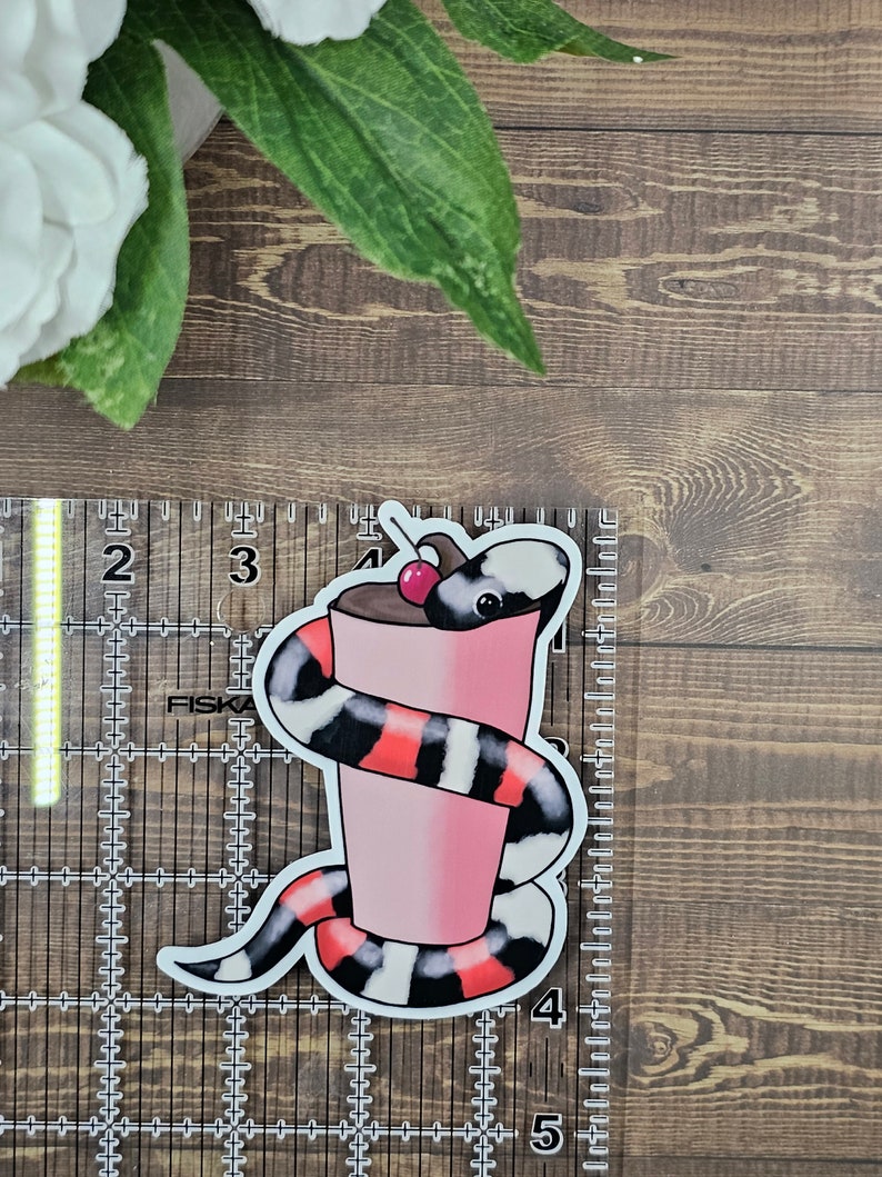 Milk Snake Milk Shake Cute Vinyl Sticker Great for Water Bottles ...