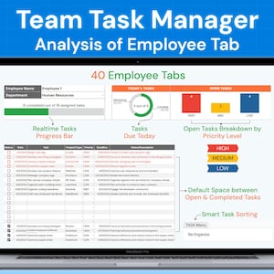 Team Task Manager: Muti Teams Task Management | Google Sheets Template ...