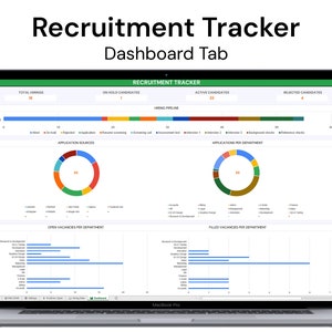 Recruitment Tracker Excel Template - Etsy UK