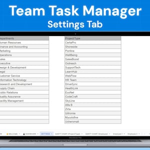 Team Task Manager: Muti Teams Task Management | Google Sheets Template ...