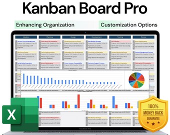 Kanban Board Excel Spreadsheet Task Priority Tracker Employee to Do ...
