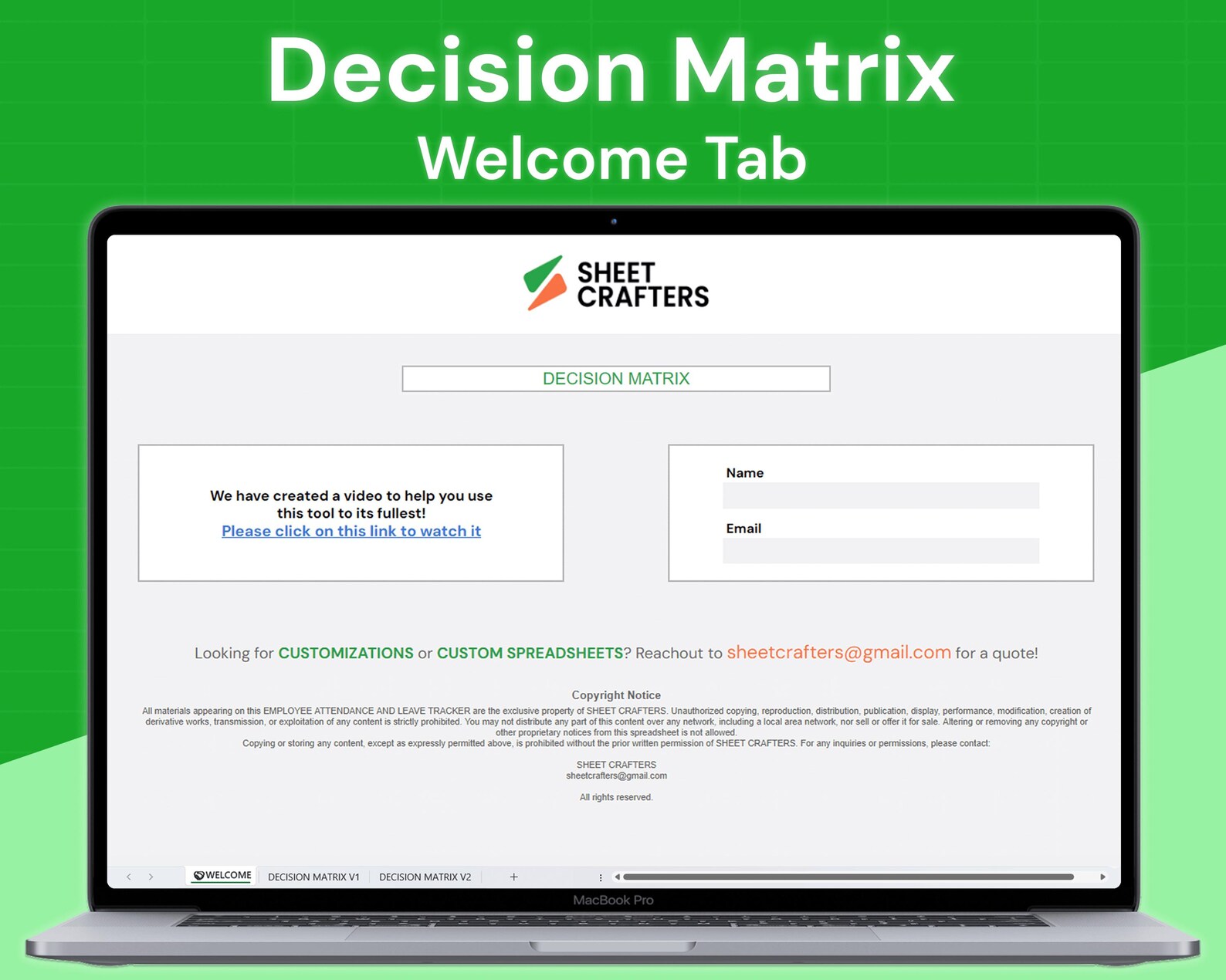 Decision Matrix | Excel Template: Task Priority Tracker - Etsy