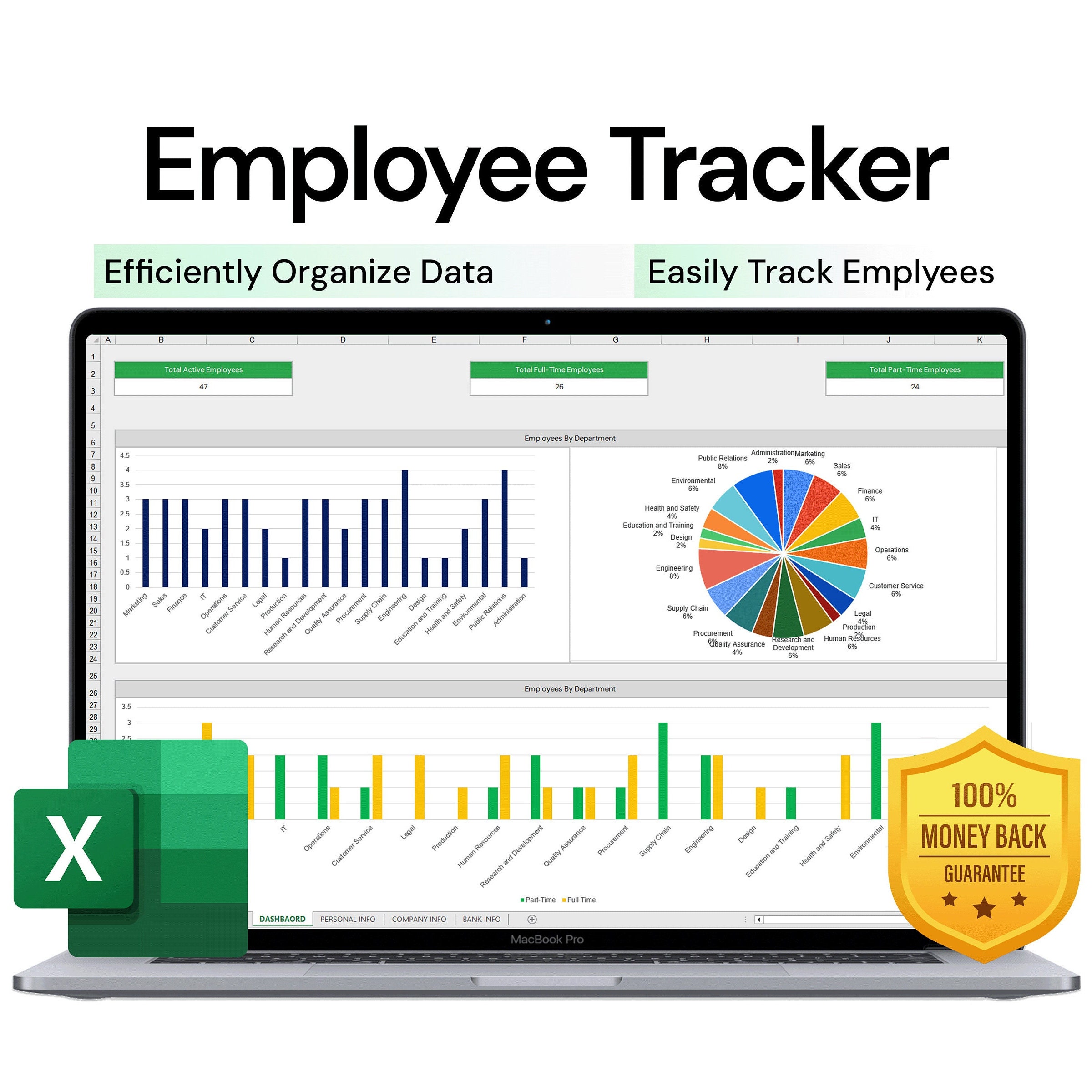 Employee Tracker Excel: Team Details Hub HR Tracker - Etsy Canada