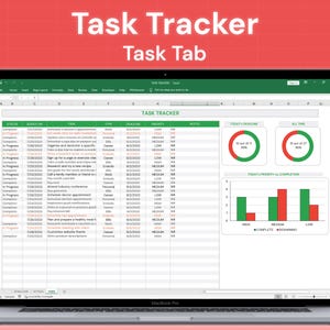 Task Tracker | Excel Template - Etsy