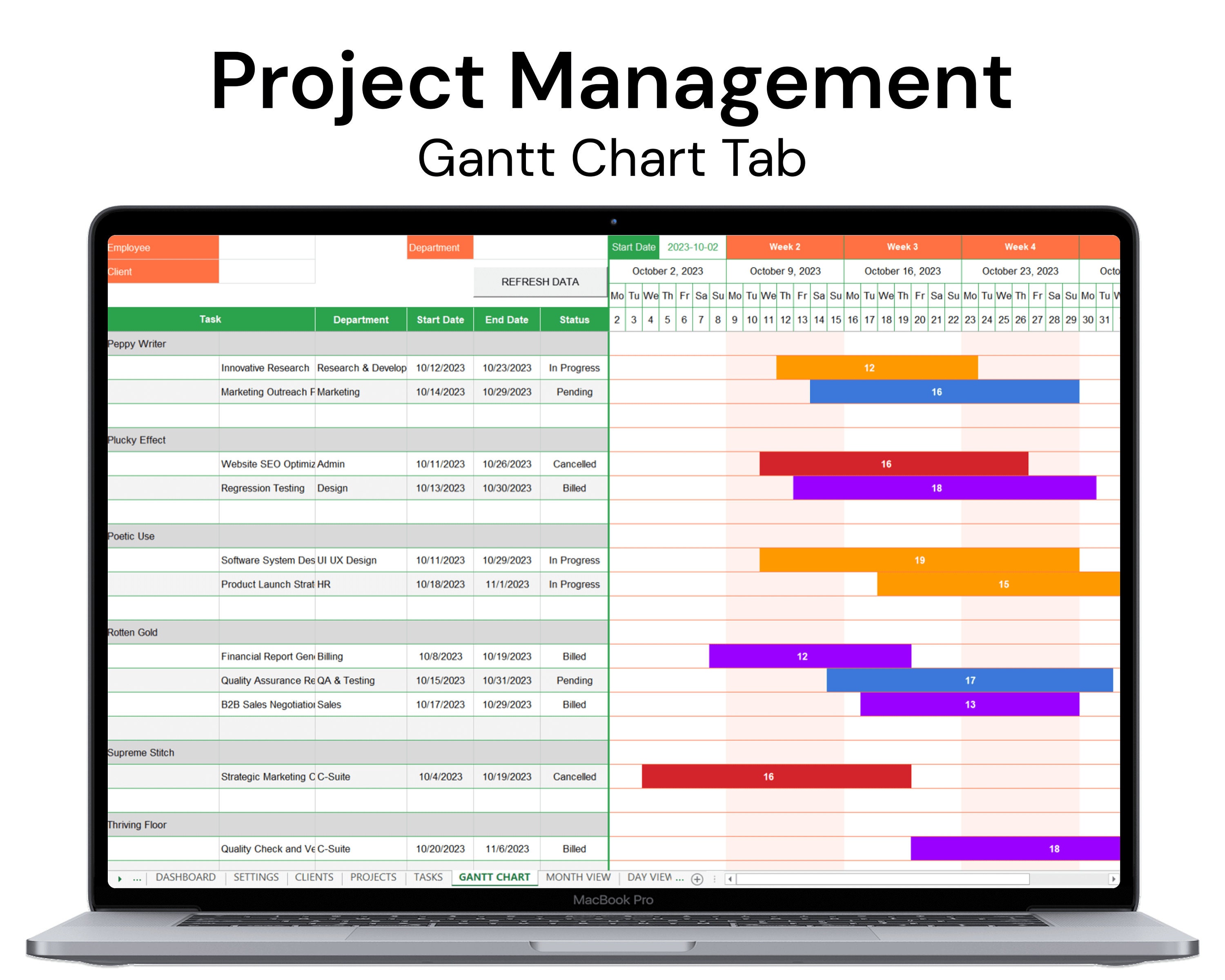 Projects Manager's Toolkit 5in1 Pack | 5 Excel Templates | 360 Project ...