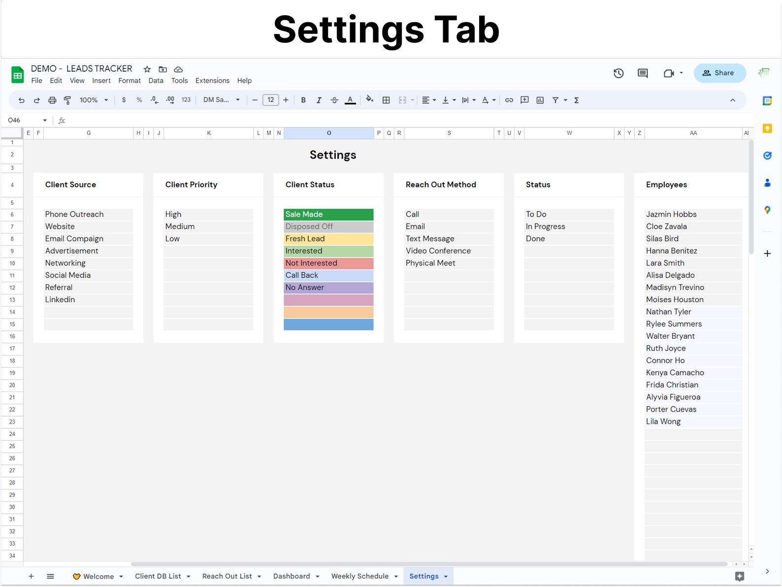Client Tracker Google Sheet Template: Your Ultimate Business ...