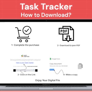 Task Tracker | Google Sheet Template - Etsy