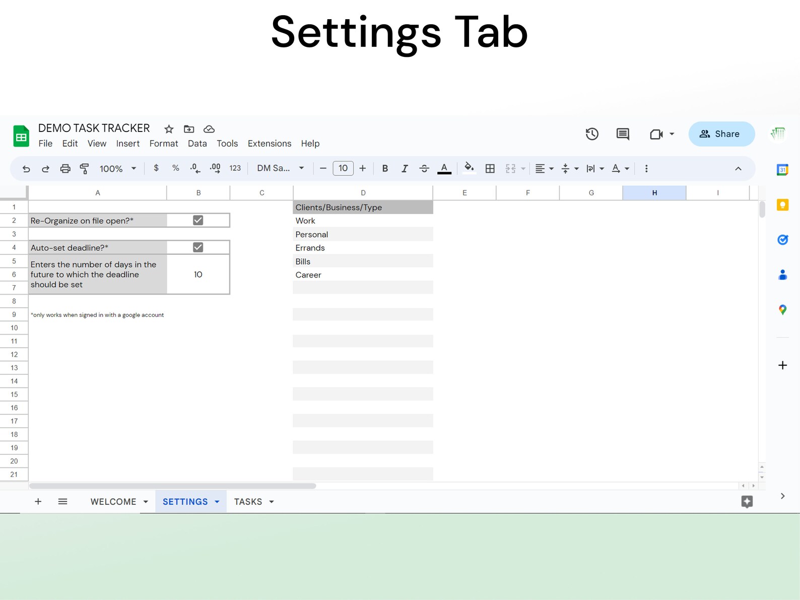Task Tracker Google Sheet Template - Etsy Canada