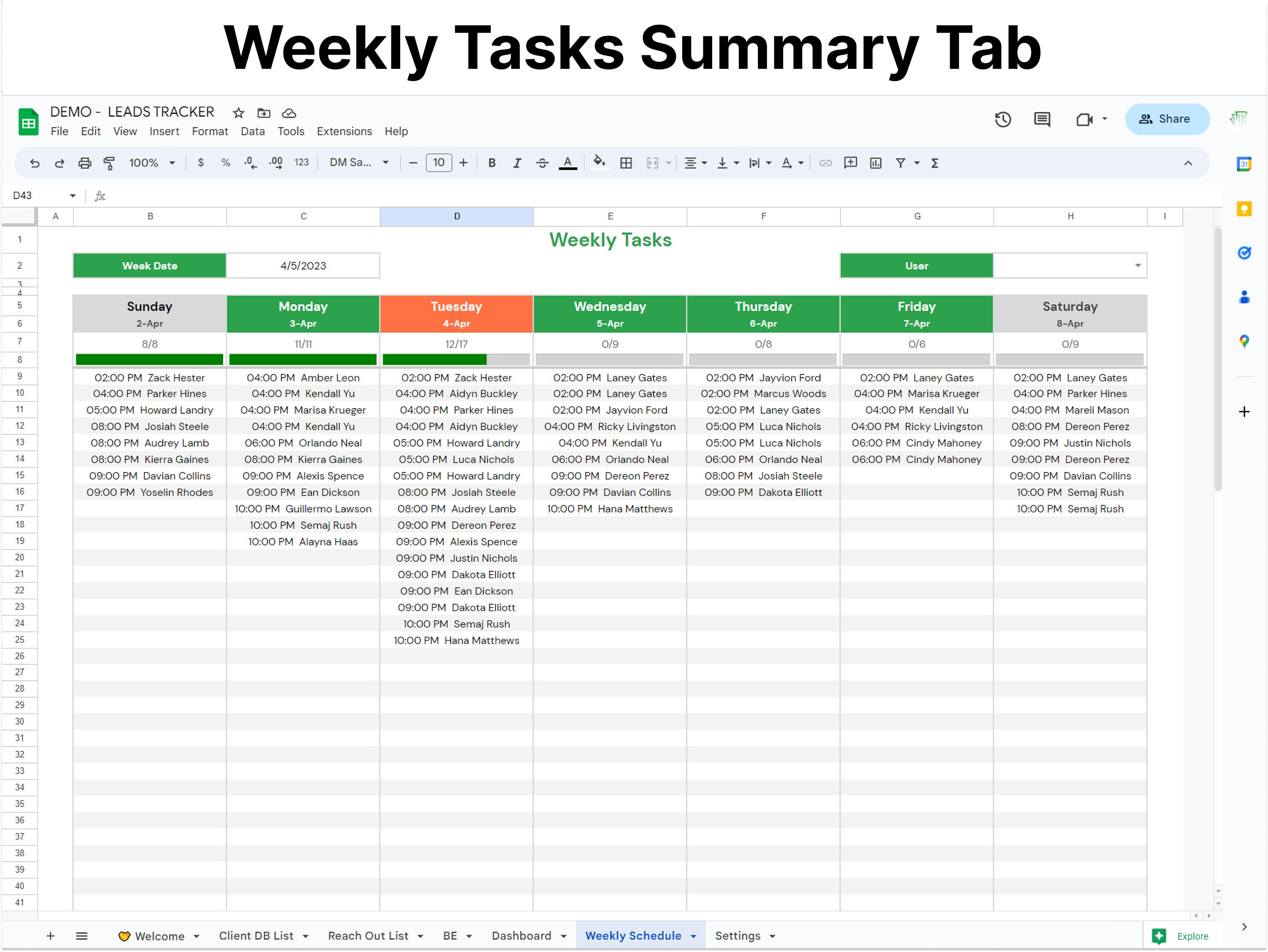 Client Tracker Google Sheet Template: Your Ultimate Business ...