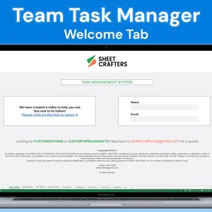 Team Task Manager: Multi-teams Management | Excel Template - Etsy