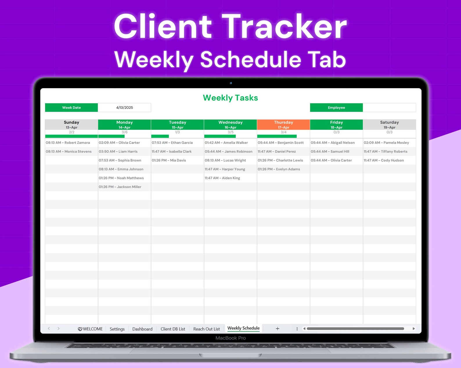Client Tracker | client Conversion & Outreach Funnel | excel Template ...