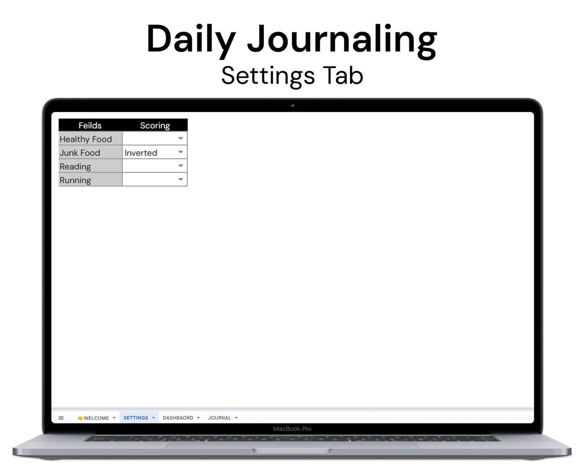 Daily Journaling Tool: Routine Tracker | Personal Organizer | Activity ...