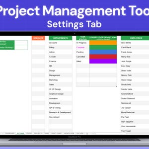 Project Management Tool Excel | Multi Project Tracker - Etsy