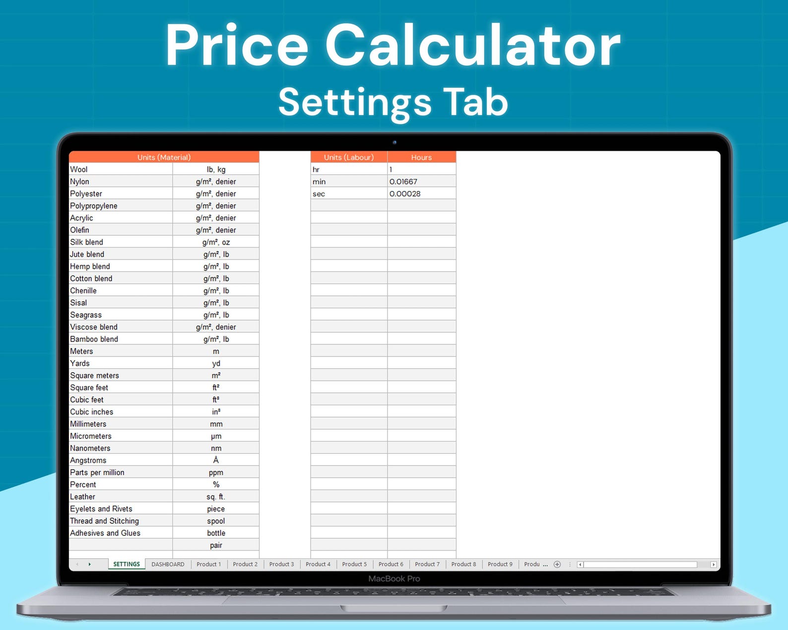 Price Tracker | Cost Calculator | Excel Template - Etsy