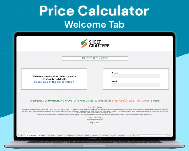Price Tracker | Cost Calculator | Excel Template - Etsy