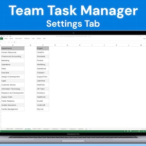 Team Task Manager: Multi-teams Management | Excel Template - Etsy