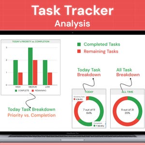 Task Tracker | Excel Template - Etsy UK