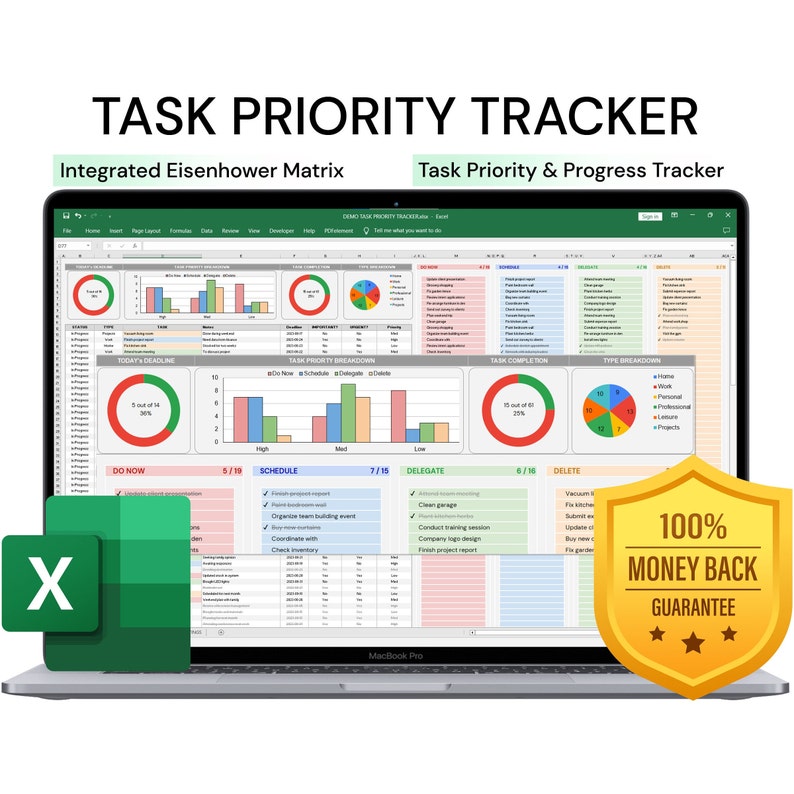 Task Priority Tracker: Eisenhower Matrix Excel Template - Etsy Task Priority Tracker: Eisenhower Matrix Excel Template - Etsy
