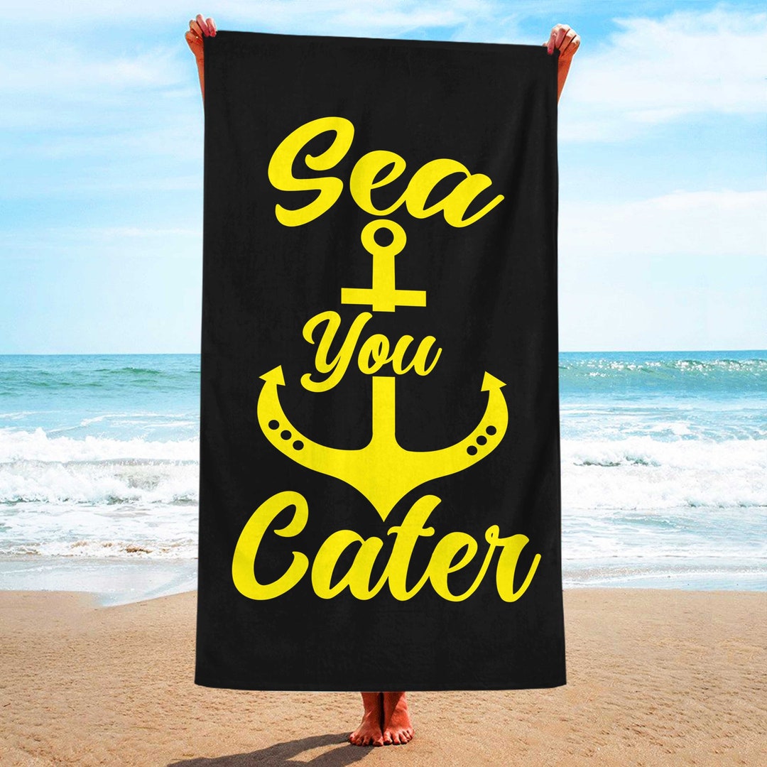 Funny Beach Towel, Vacay Mode, Pool Accessories, Beach House Gift, Surf ...