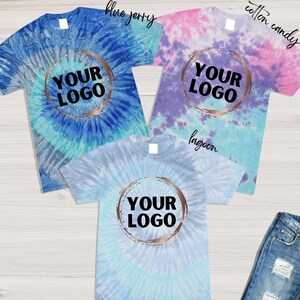Personalized Logo Tie Dye Shirt, Gift for Coworkers, Business Logo ...