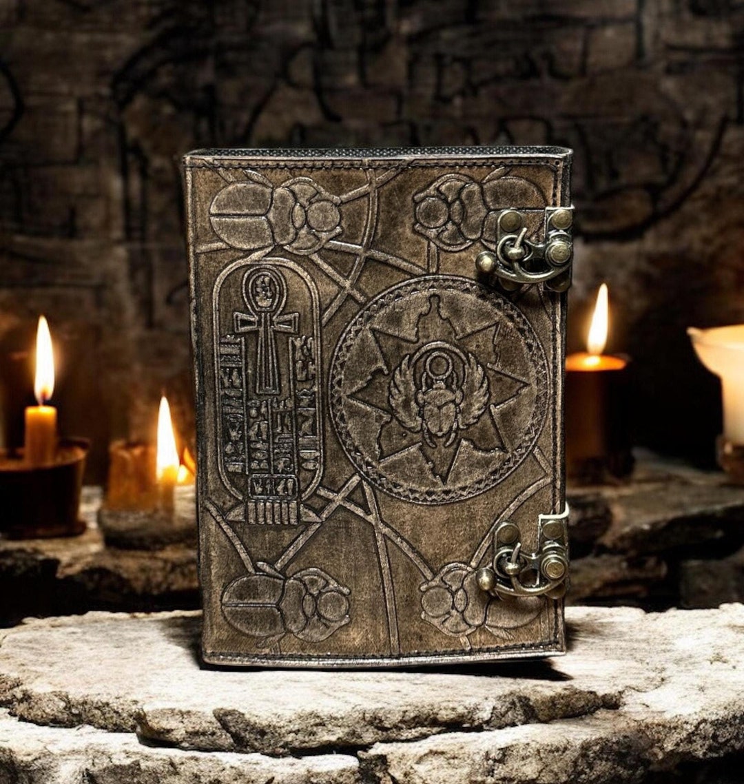 The Book of Hamunaptra Grimoire Leather Journal Egyptian Witch Book of ...