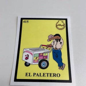 El Paletero Single Sticker loteria Inspired - Etsy