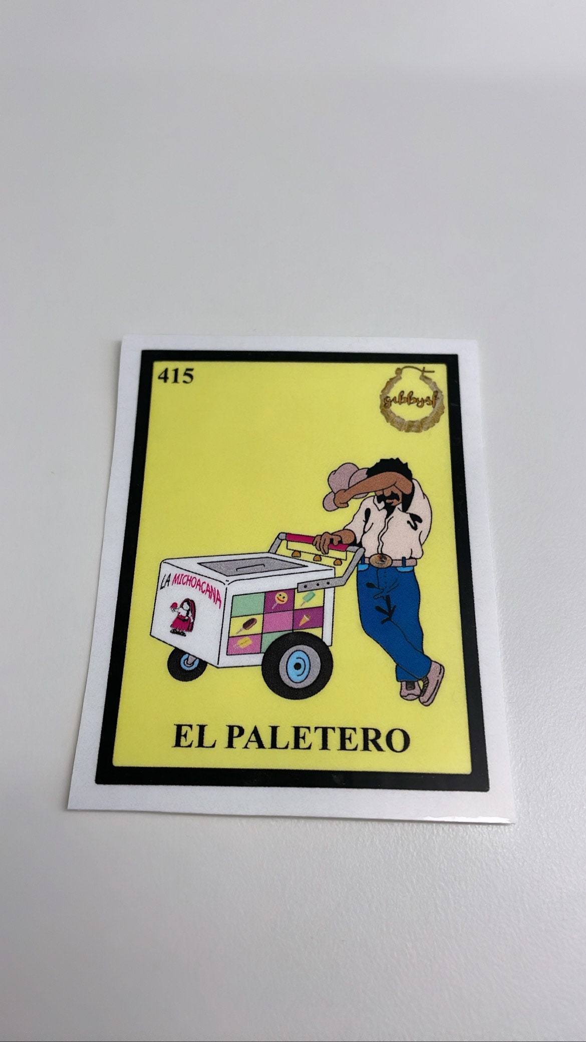 El Paletero Single Sticker loteria Inspired - Etsy