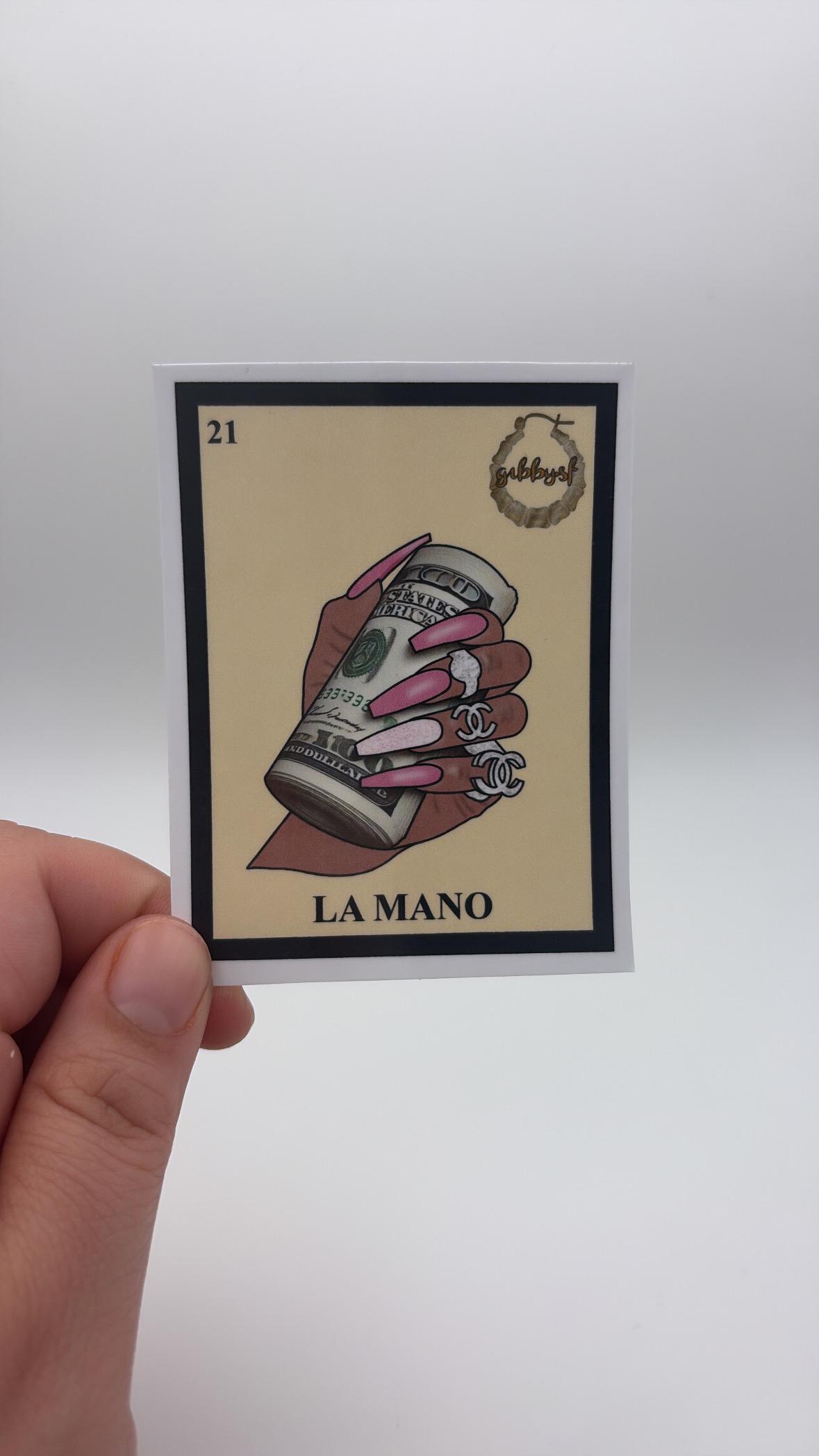 Lotería "la Mano" Sticker | Vinyl Sticker for Laptops, Water Bottles ...