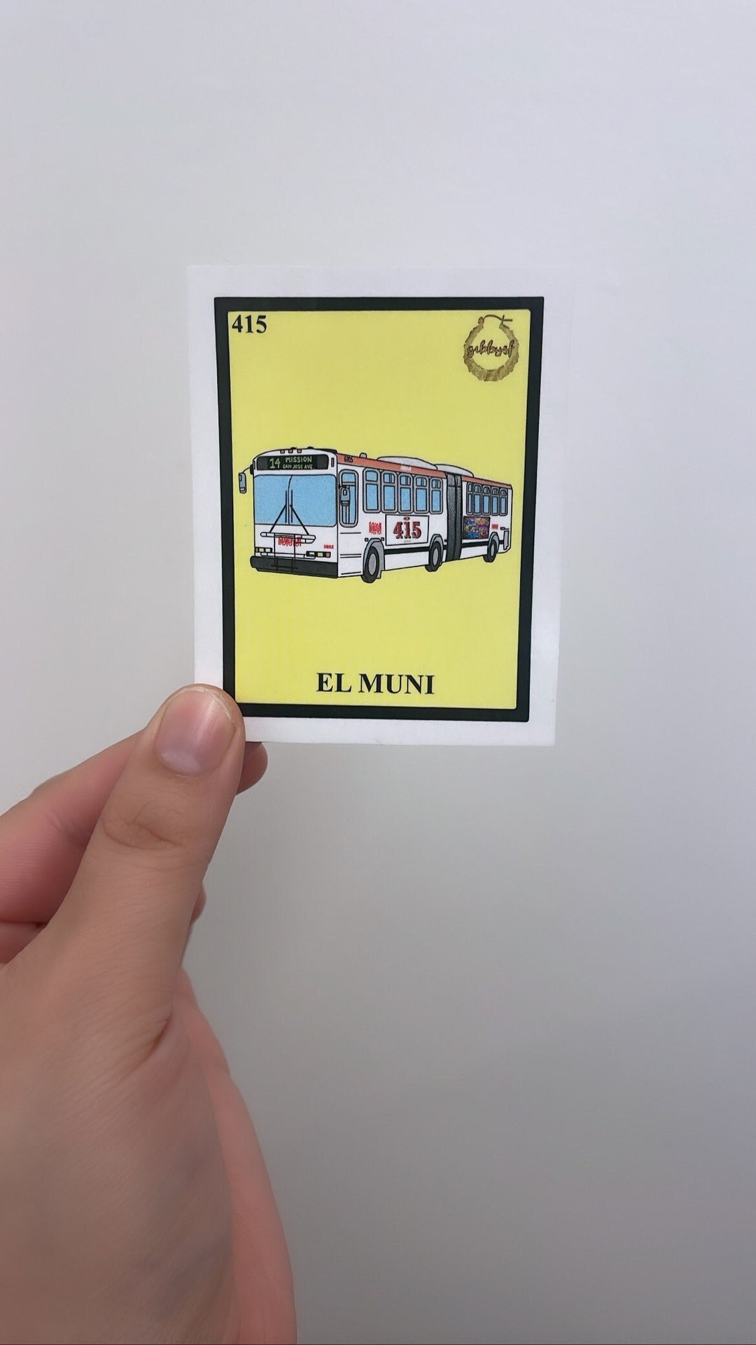 El Muni (san Francisco Public Transportation) Single Sticker (loteria ...