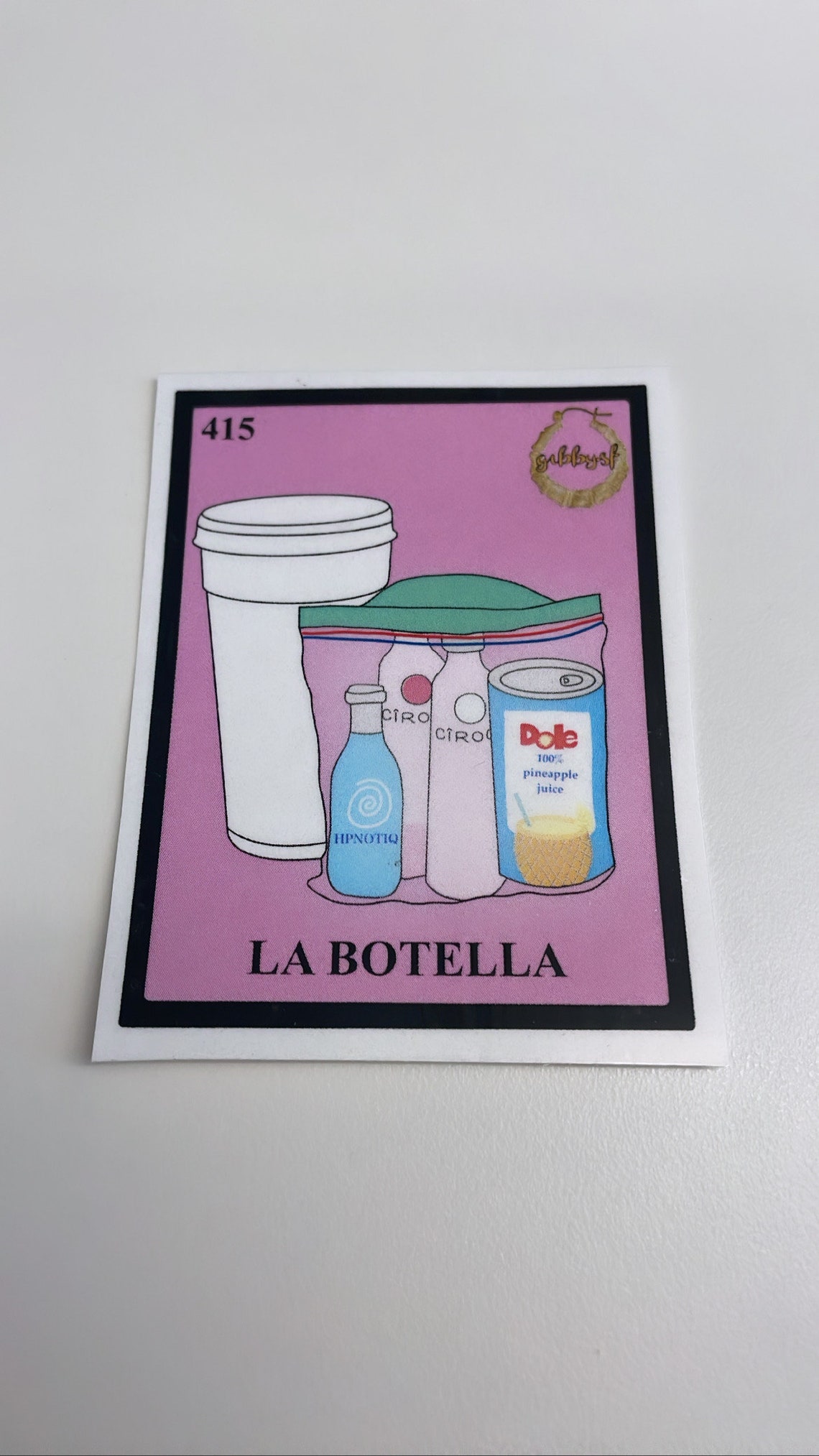 La Botella - Cutty Bang Single Sticker (loteria Inspired) - Etsy