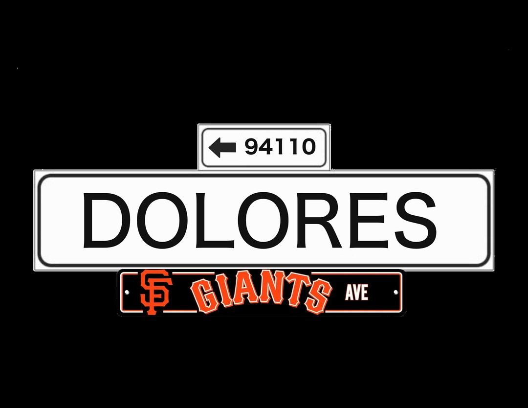 Customizable SF Giants Street Sign Sticker - Etsy