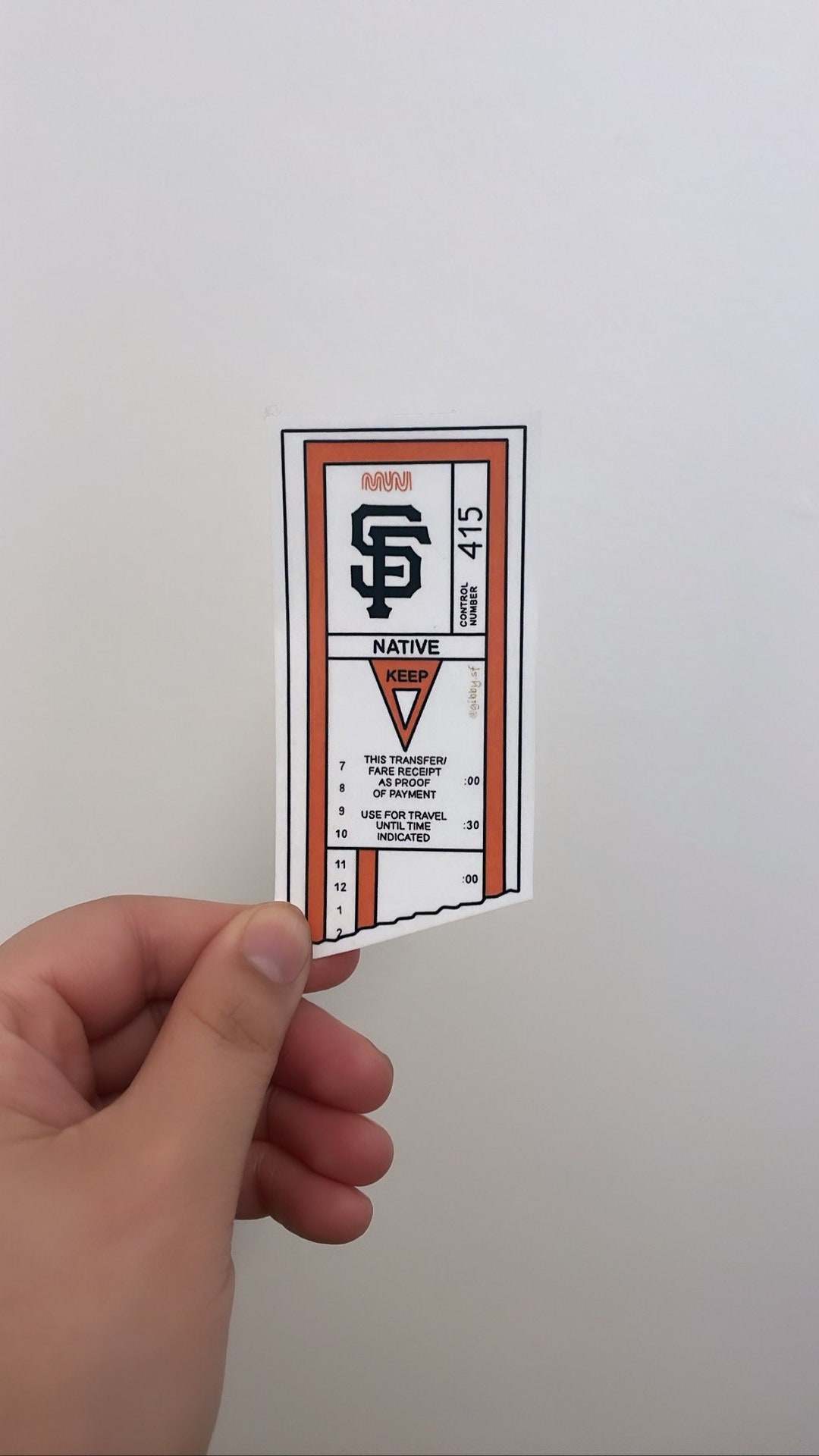 San Francisco Muni Transfer Single Sticker - Etsy