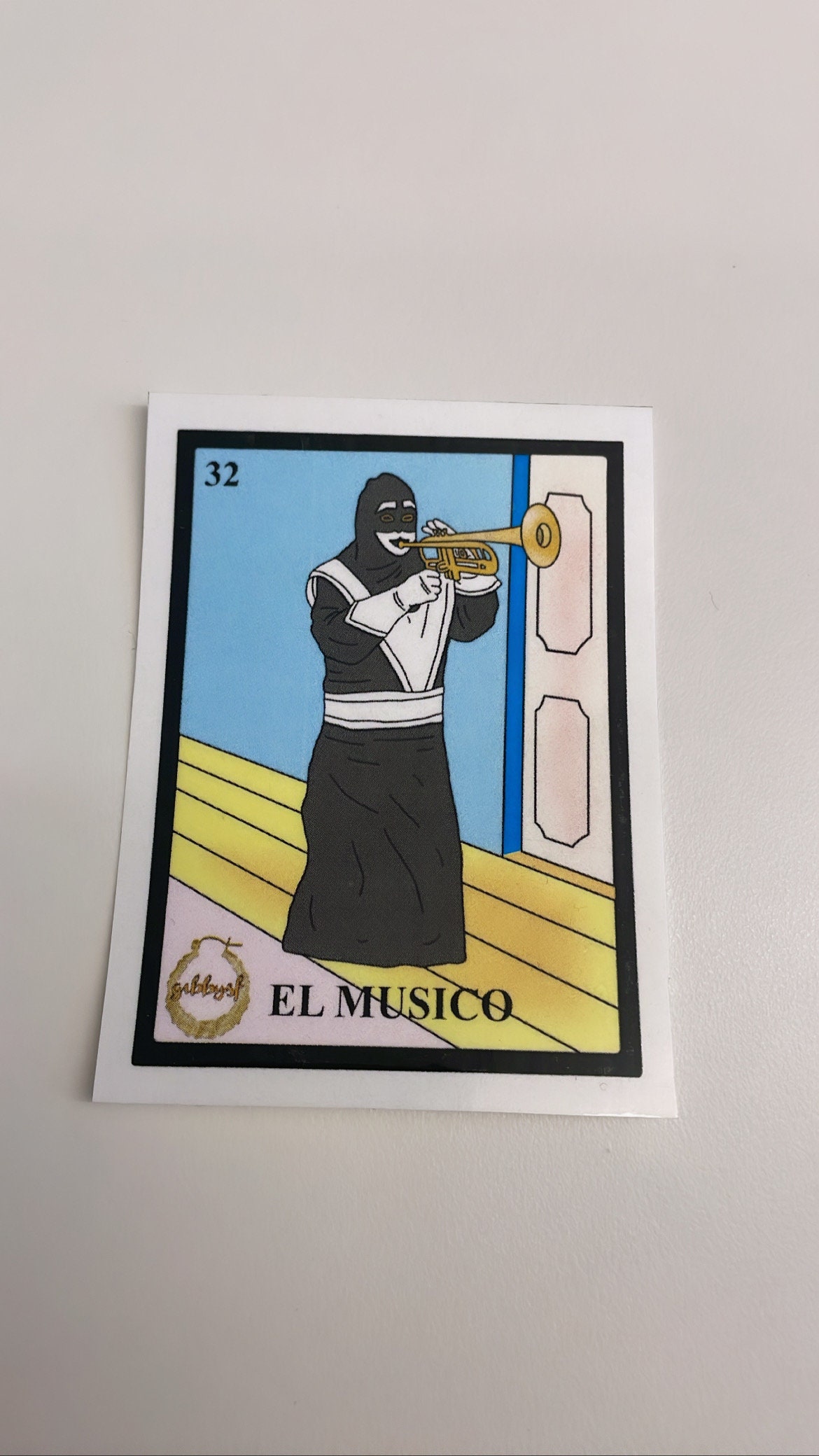 Lotería "el Músico" as El Chacal From Sábado Gigante Sticker | Retro ...