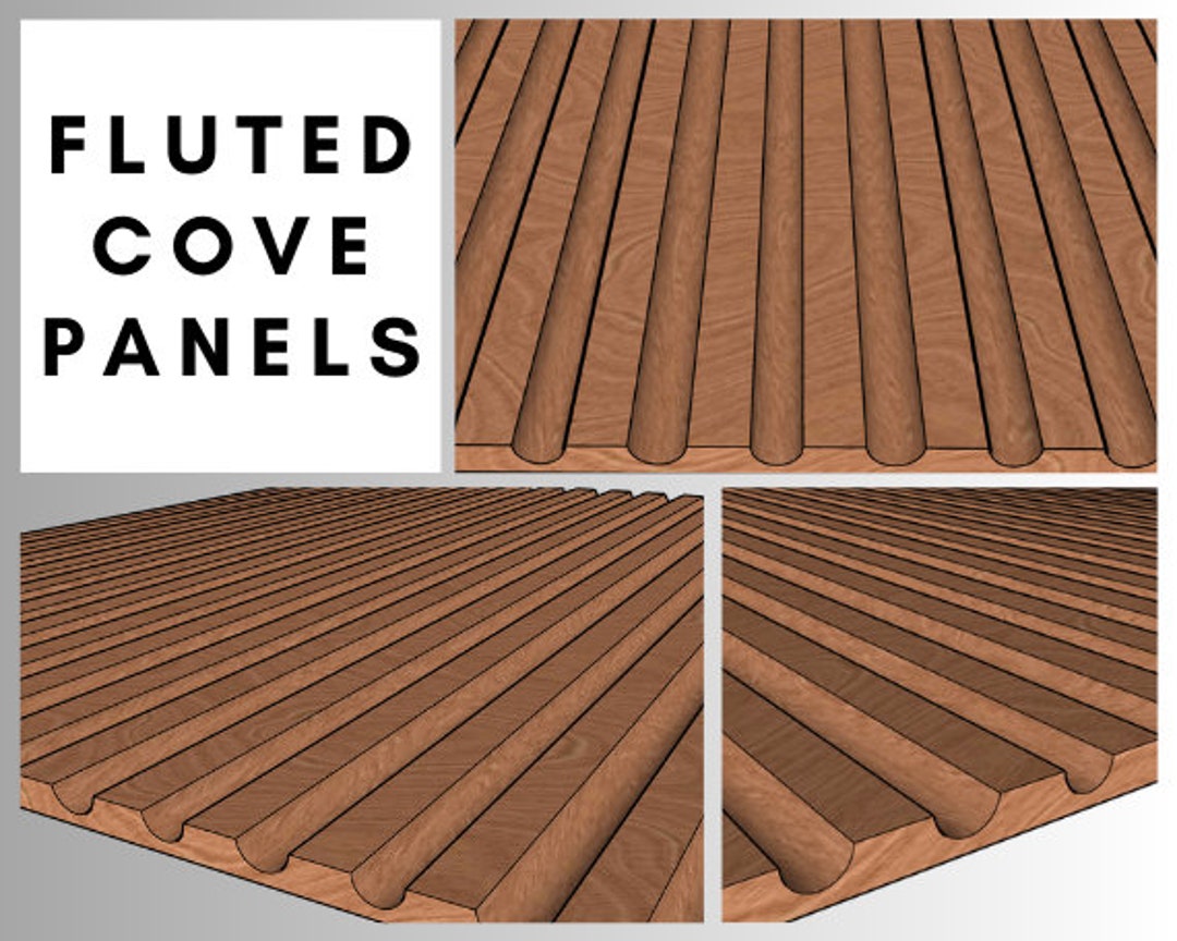 Fluted Cove Paneling Ribbed Paneling Custom Wainscoting - Etsy