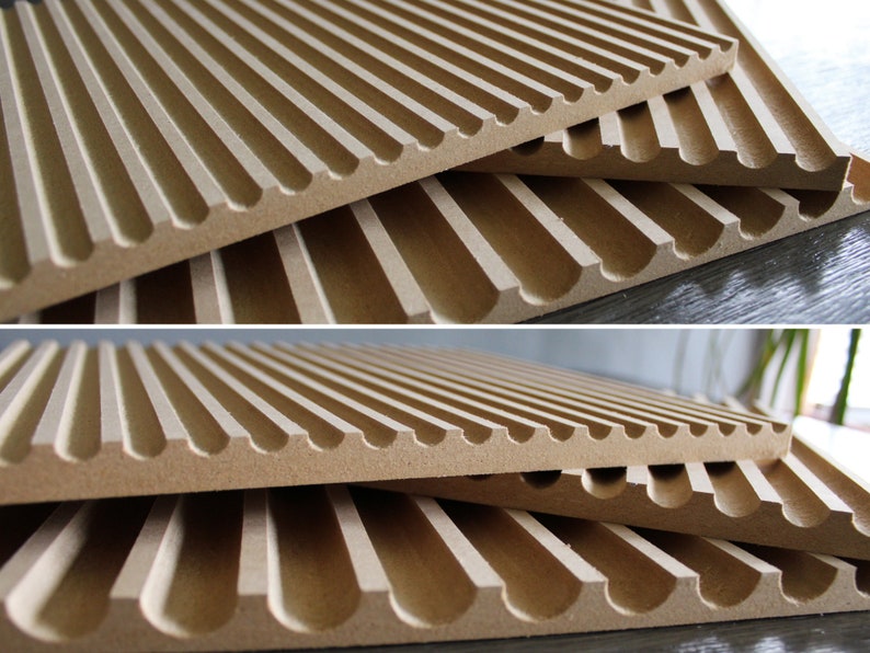 Fluted Cove Paneling Ribbed Paneling Custom Wainscoting Paneling PVC ...