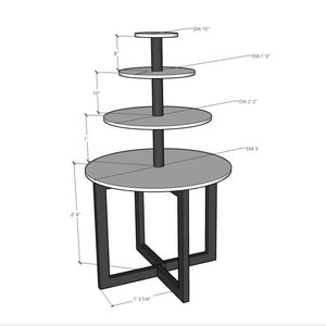 4-tier Display Table | Circular Display Table | Multi-tier Display ...