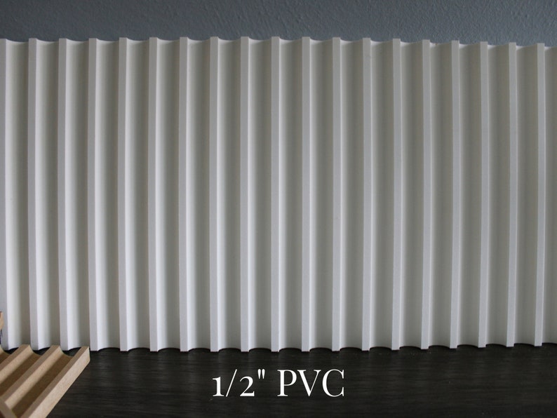 Fluted Cove Paneling Ribbed Paneling Custom Wainscoting Paneling PVC ...