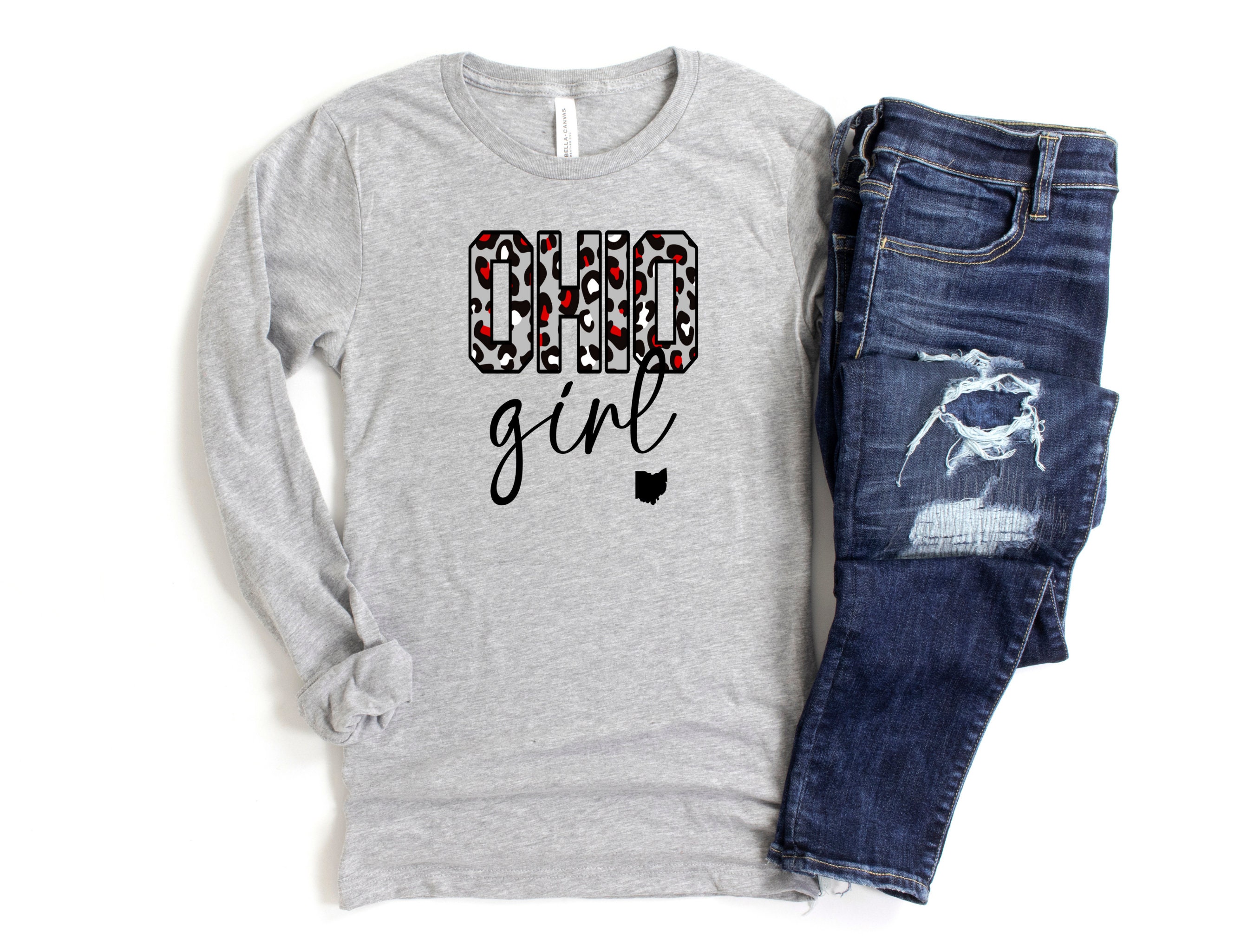 Ohio Girl Leopard Print Hoodie, Ohio Spirit Wear - Etsy