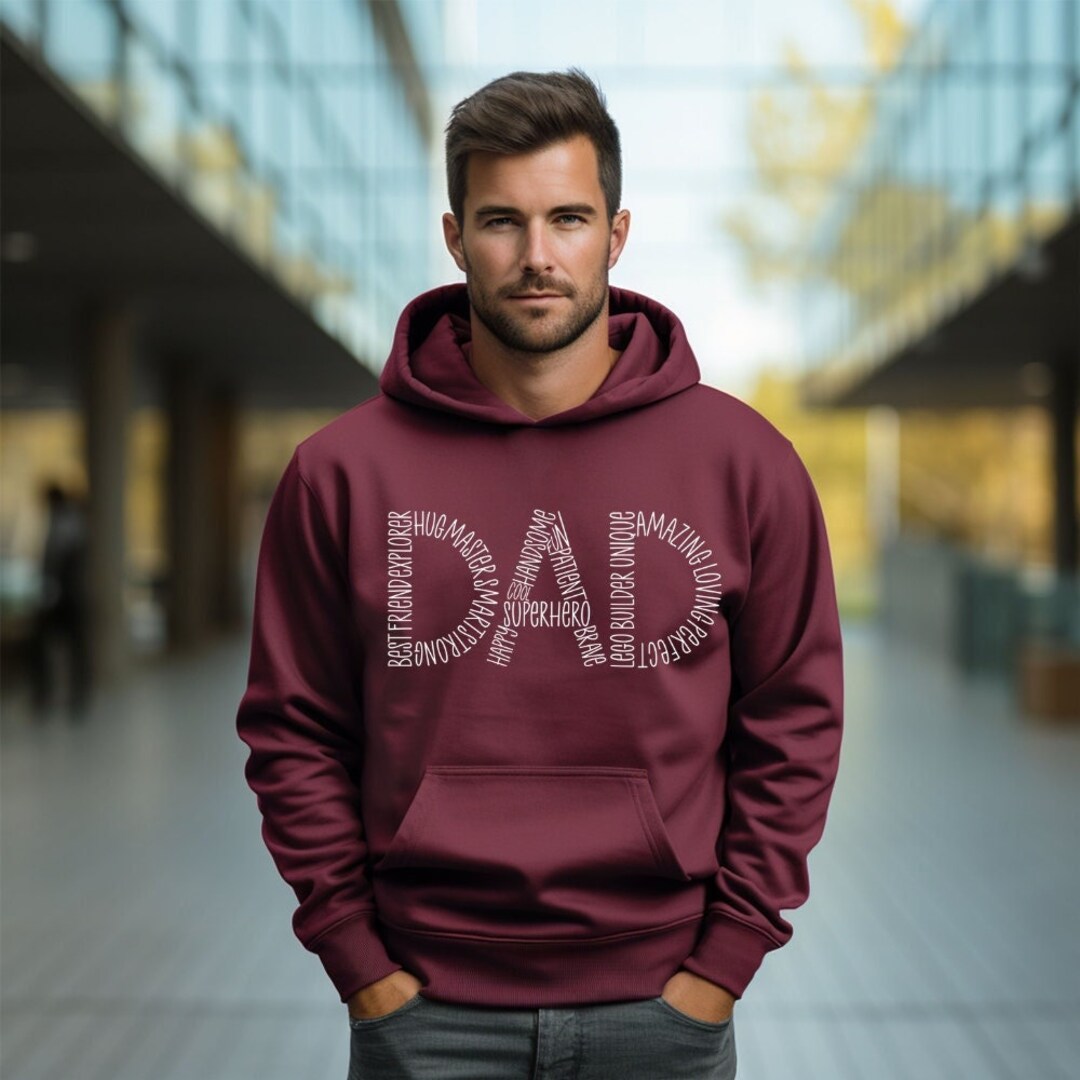 DAD Description Word Art Unisex Sweatshirt/hoodie/tee Shirt/long-sleeve ...