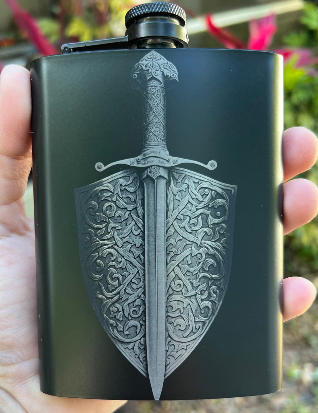 Custom Engraved Flask/any Image/we Create Design - Etsy
